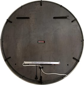 Li-Go "Mechové hodiny" dřevěné svítidlo 230V 70 cm/černá s patinou