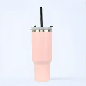 Runbott Cotton Candy / Termohrnek s brčkem / 1100 ml / vakuová izolace