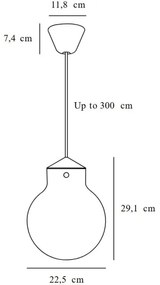 Nordlux - Lustr na lanku RAITO 1xE27/25W/230V mosaz/bílá