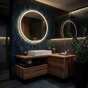 Rea Rea, Zrcadlo LED 70cm MMJ Gold, HOM-02502