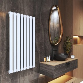Gamma Vertical, topné těleso 600x1100 mm, 737 W, bílá matná, GMA-VERT-11060-WH