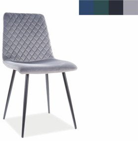 SIGNAL Jídelní židle - IRYS Velvet, různé barvy na výběr Čalounění: světle šedá (Bluvel 14)