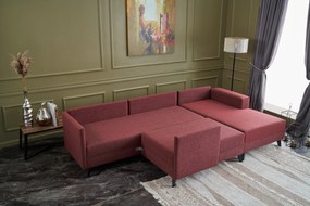 Hanah Home Šestimístná pohovka EFSUN červená