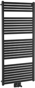 Aqualine, TONDI topné těleso 600x1330 mm, středové připojení, černá matná, DT486T