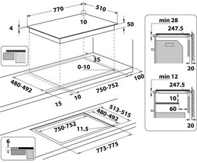 Whirlpool WFS0377NE/IXL Indukční varná deska