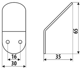 In-Design Nábytkový věšák NICE černý