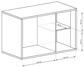 Obývací stěna FONTI + kovové nohy 12 cm | 5 dílů B | dub karamel