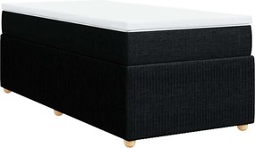 Box spring postel s matrací černá 90x190 cm textil 3285534