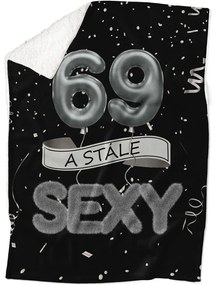 Deka Stále sexy – Černá (věk: 69, Podšití beránkem: ANO)