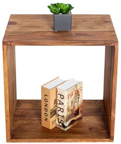 Designový set 2 odkládacích stolků Timber 45 cm Sheesham