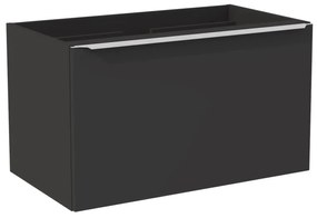 COMAD Závěsná skříňka pod umyvadlo - SANTA FE 82-80 black, šířka 80 cm, matná černá