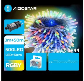 Aigostar - LED Venkovní vánoční řetěz 500xLED/8 funkcí 53m IP44 multicolor