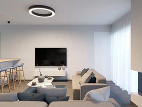 Led2 Stropní LED svítidlo SATURN ø 80 cm, černá Varianty: 3000K/4000K ZIGBEE TW