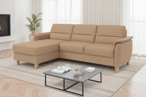 XXXLutz ROHOVÁ SEDAČKA, textil, kůže, cappuccino Sit & More - Sedací soupravy - 00014403323V
