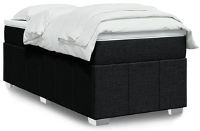 Box spring postel s matrací černá 90x200 cm textil 3285444