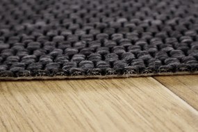 Timzo, Metrážový koberec Nature antracit - neúčtujeme odřezky z role, na míru, šíře 2m,3m,4m,5m, šedá, filc, chodba / předsíň