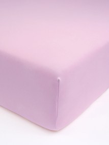 MK Lůžkoviny Jersey prostěradlo do postýlky s elastanem 70 × 140 cm – růžová