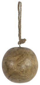 Dekorační dřevěná ozdoba koule  - Ø 7cm