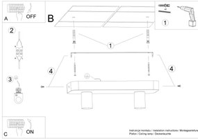 Sollux  SL.1157 - Bodové svítidlo TAVO 2xE27/15W/230V beton