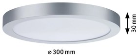 Paulmann 71023 Abia, stropní svítidlo, LED 22W 4000K, matný chrom, prům.30cm