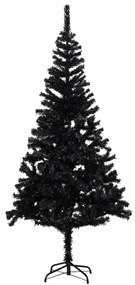Umělý vánoční stromek se stojanem černý 240 cm PVC,  329180 HangarStore.cz