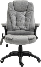Kancelářská židle Vinsetto s masážní a tepelnou funkcí, ergonomická, výškově nastavitelná, bez tření, 6 masážních bodů, 68 Š x 72 H x 110-120 V cm, š…
