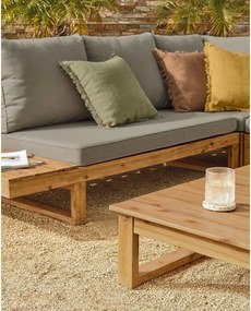Hnědý zahradní lounge set pro 5 osob Flaviina – Kave Home