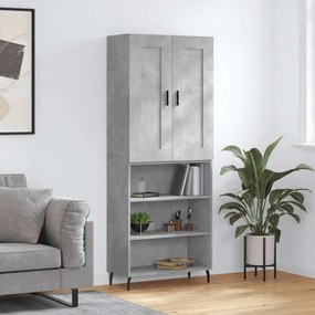 vidaXL Skříň highboard 69,5 x 34 x 180 cm kompozitní dřevo [3200082] Barva: Betonová šedá