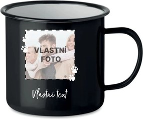 Personalizovaný retro plecháček s fotkou mazlíčka a textem