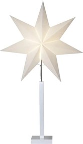 Star trading Hvězda na dřevěném podstavci KARO MAXI V.100 cm bílá