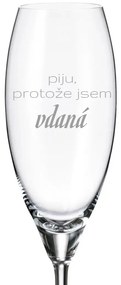 Dekorant svatby Sklenička pro nevěstu PIJU PROTOŽE 290 ml 1KS