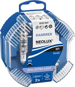 NEOLUX Žárovka do světlometu H1 Extra Light White Hammer box, 2 ks