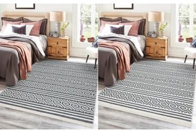 koberec TWIN 22996 geometrická, pruhy bavlna, oboustranný, E velikost 140x190 cm | krásné koberce cz