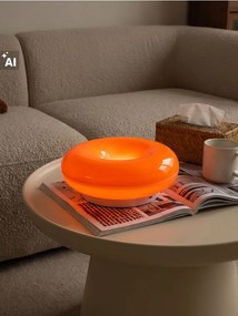 Sinsay - LED stolní lampička ve tvaru donutu - oranžová