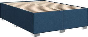 Box spring postel s matrací modrá 140x200 cm textil 3290510