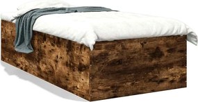 Rám postele kouřový dub 90 x 190 cm kompozitní dřevo 3280976