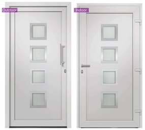 Vchodové dveře bílé 108 x 208 cm,  279186