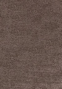 Vopi | Kusový koberec Dream Shaggy 4000 mocca - Kulatý 120 cm průměr
