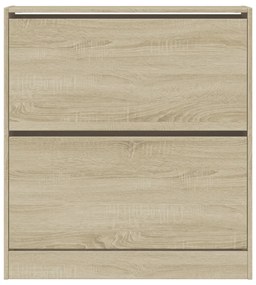 Botník dub sonoma 80 x 21 x 87,5 cm kompozitní dřevo - Default Title