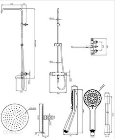 Omnires Y Y1234ALGL Vanový set s termostatickou baterií, zlatá - Omnires