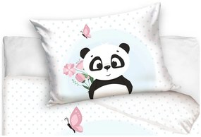 TipTrade s.r.o. Povlečení do postýlky Roztomilá Panda 100x135 + 40x60