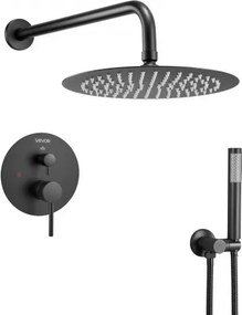 Sprchová baterie VEVOR, 254 mm – Matná černá