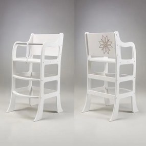 Dětská židlička MorningStar bílá
