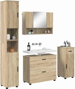 Sada koupelnového nábytku 5 ks Sonoma dub 35 x 30 x 192 cm 3393075
