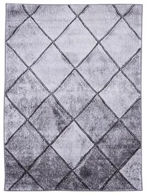 Koberec MILLEY s šedým kosočtvercovým vzorem 160 x 230 cm