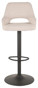 LABEL51 barová židle FER krémové bouclé CM-55.014