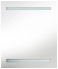Petromila LED koupelnová skříňka se zrcadlem šedá 50 x 14 x 60 cm