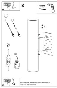Nástěnné svítidlo Lagos, 1x béžové kovové stínítko