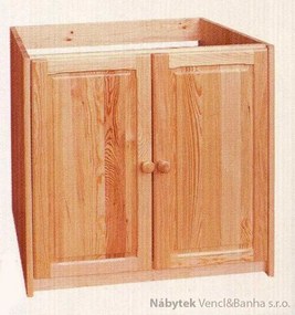 dřevěná kuchyňská skříňka dřezová z masivního dřeva borovice drewfilip 14