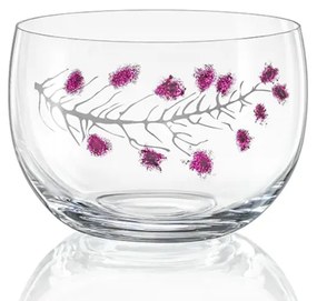 Crystalex skleněná dekorovaná mísa Sakura 20 cm